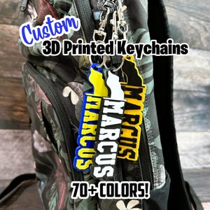 Custom 3D Printed Keychain - Cadets Keychain - Color Guard Keychain ...