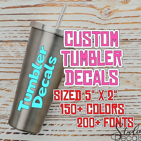 Tumbler Decal - Etsy