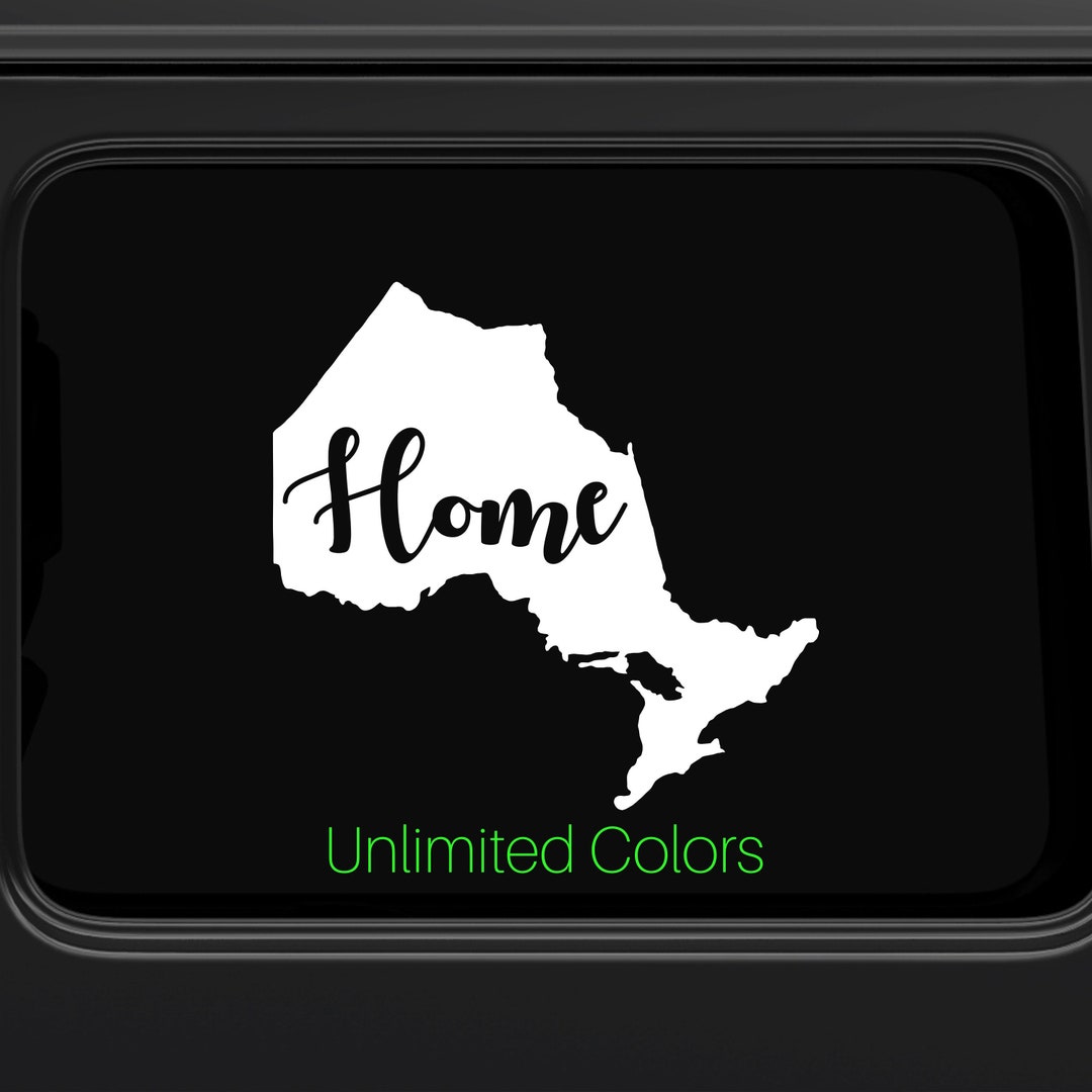 Ontario Home Province Home Decal Car Decal Home Car Decals for Women ...