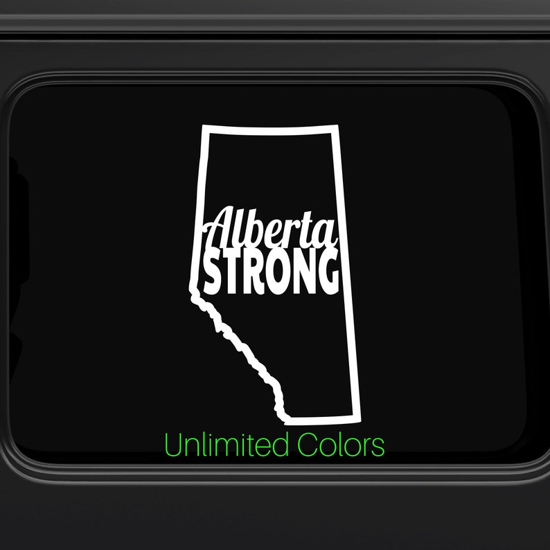 Alberta Strong Vinyl Decal (multiple Sizes and Colors Available) - Etsy