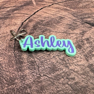 Custom 3D Printed Keychain Custom Key Chain Name Keychain Custom Key ...