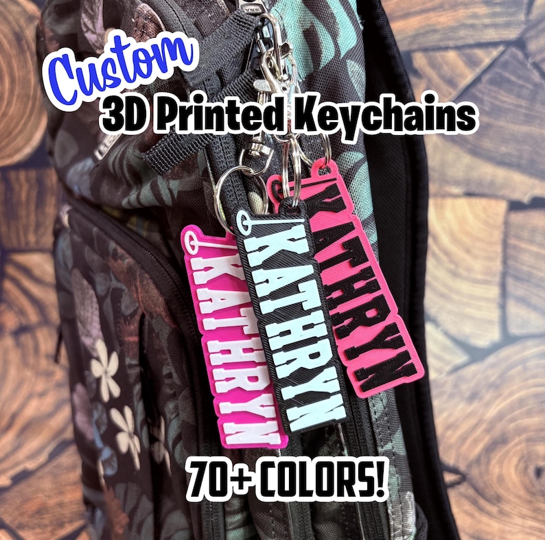 Custom 3D Printed Keychain - Ringette Keychain - Ringette Team Gifts ...
