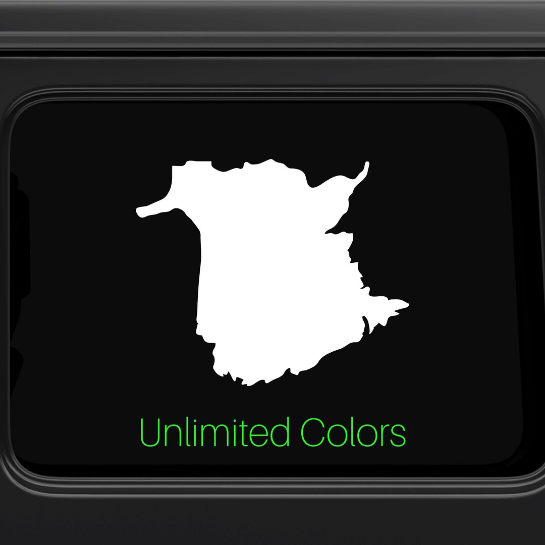 New Brunswick Province Vinyl Decal (multiple Sizes and Colors Available ...