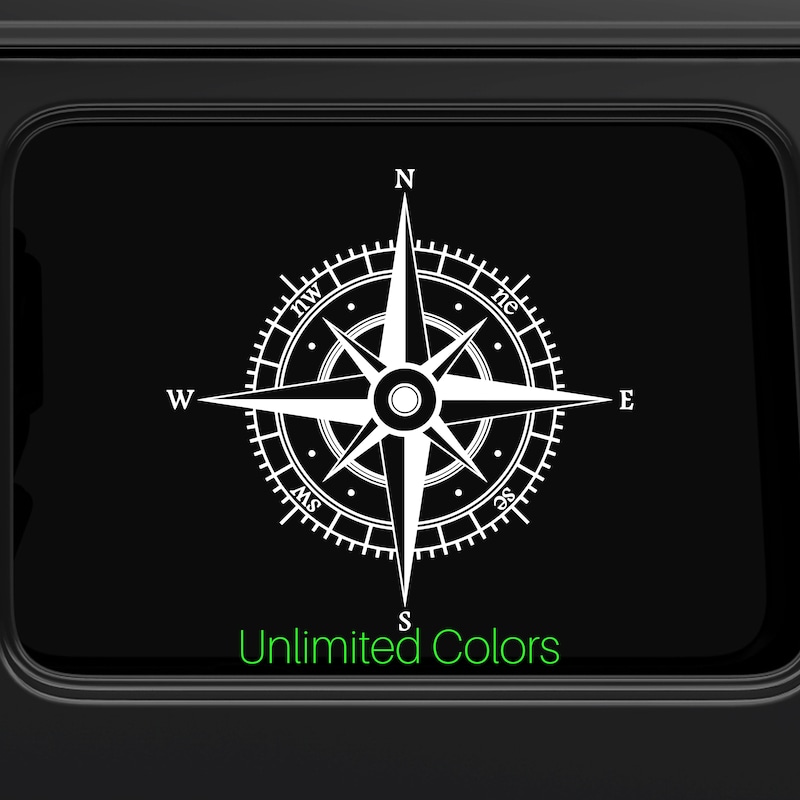 Compass Decal - Etsy