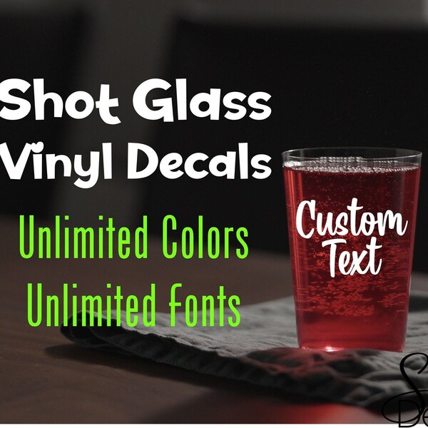 Shot Glass Labels - Etsy