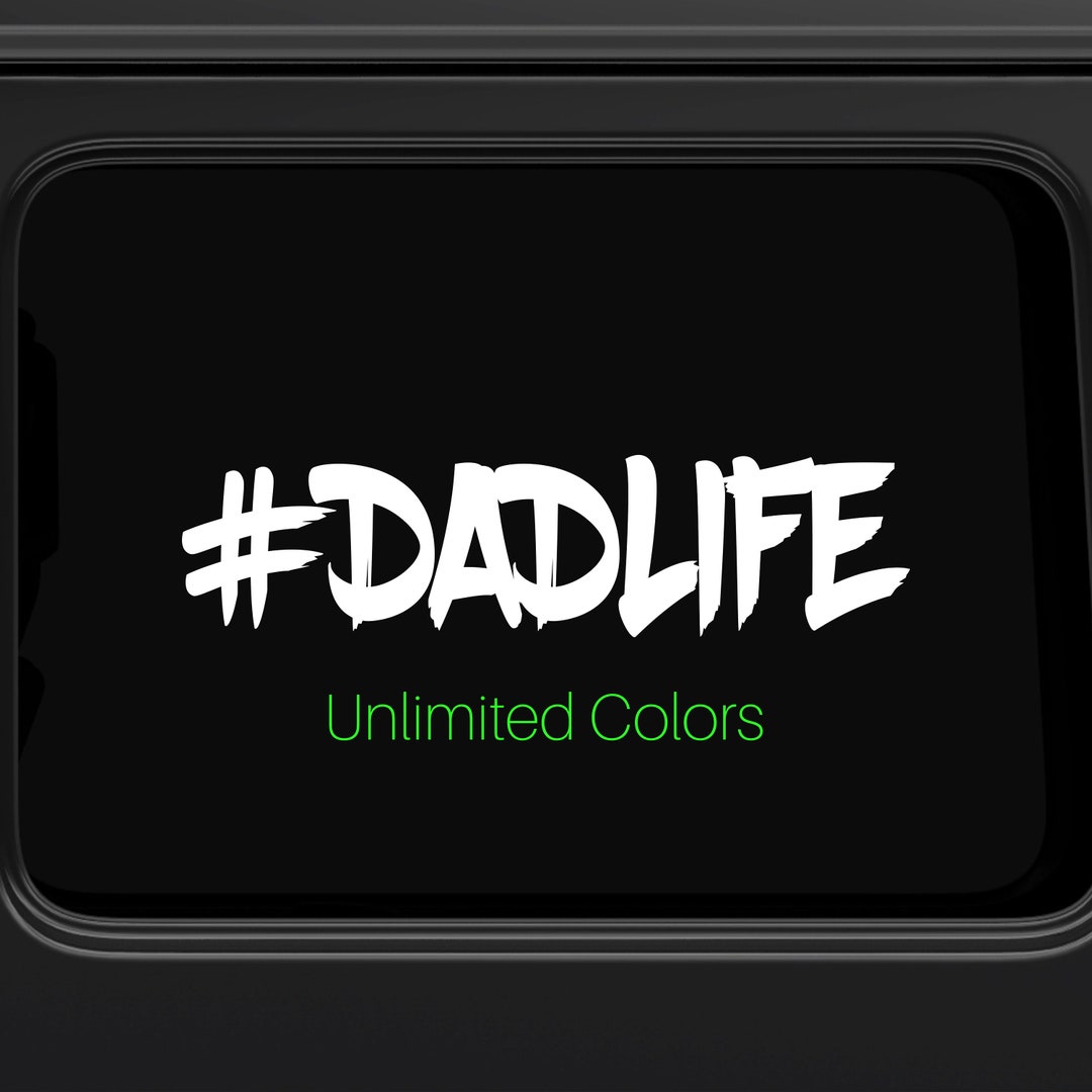 Dad Life Vinyl Decal - # Dad Life Vinyl - Vinyl Decal for Men - Decal ...