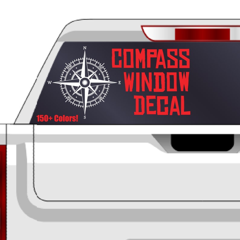 Compass Window Decal Compass Window Sticker Compass Decal for - Etsy