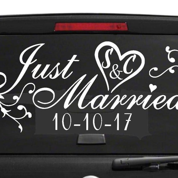 Married Car Decal - Etsy