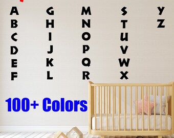 Alphabet Letter Wall Decals - Etsy