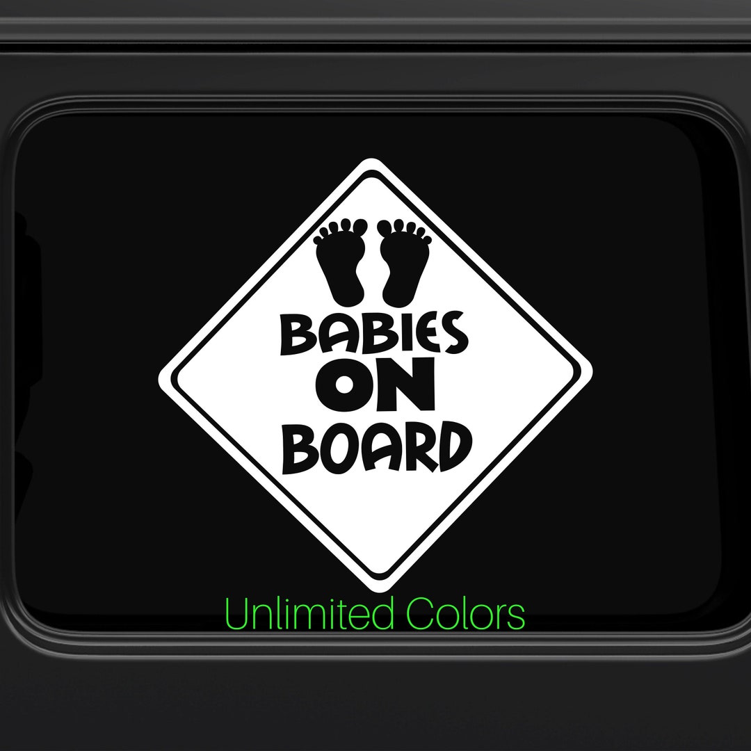 Baby on Board Decal, Babies on Board, Kids on Board, Kids on Board ...
