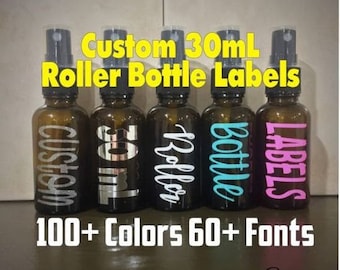 Custom Roller Bottle Labels 10 Ml Roller Bottle Stickers Essential Oil ...