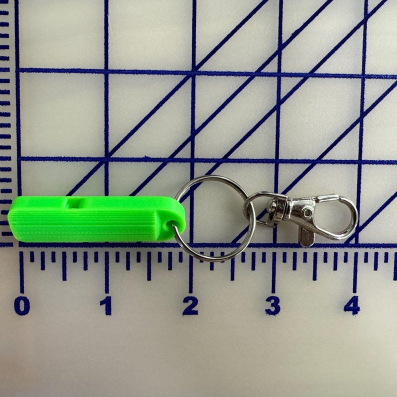 3D Printed Mini Whistle 48+ Colors - Survival Whistle - Keychain ...