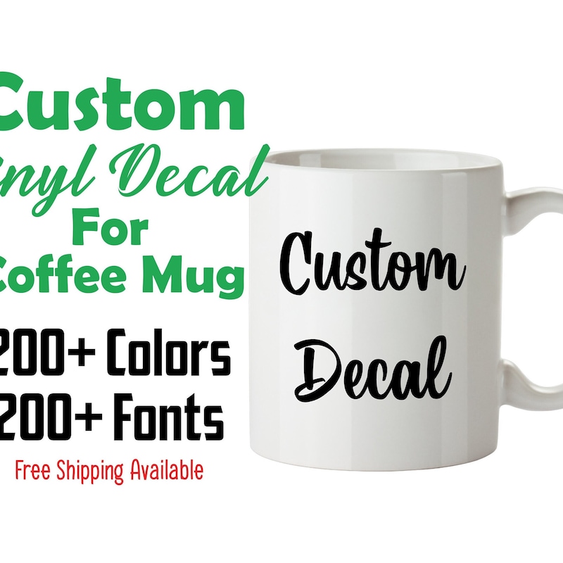 Coffee Cup Decal - Etsy