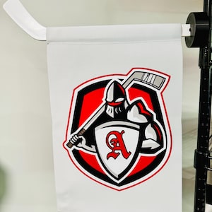 Custom Magnetic Team Locker Room Door Flag - Hockey Team Flag - Change ...