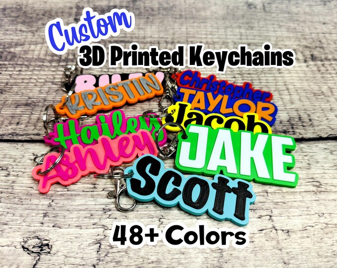 Small Custom Keychain | Capital Letter Name Keychain | Personalized Keychain | Custom Name ...