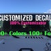 Custom Windshield Decals Word and Number Car Truck Window Custom ...
