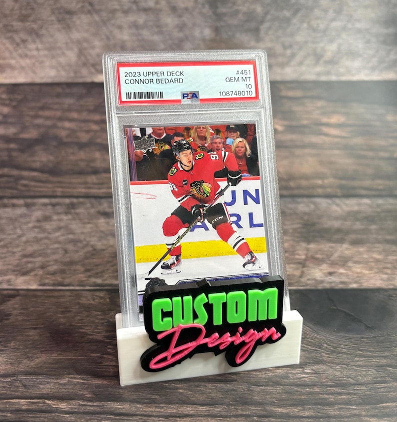 Custom Trading Card Display Stand - Card Break Display Stand - Custom ...