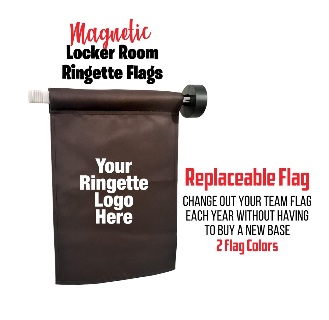 Custom Magnetic Ringette Team Locker Room Door Flag - Hockey Team Flag ...