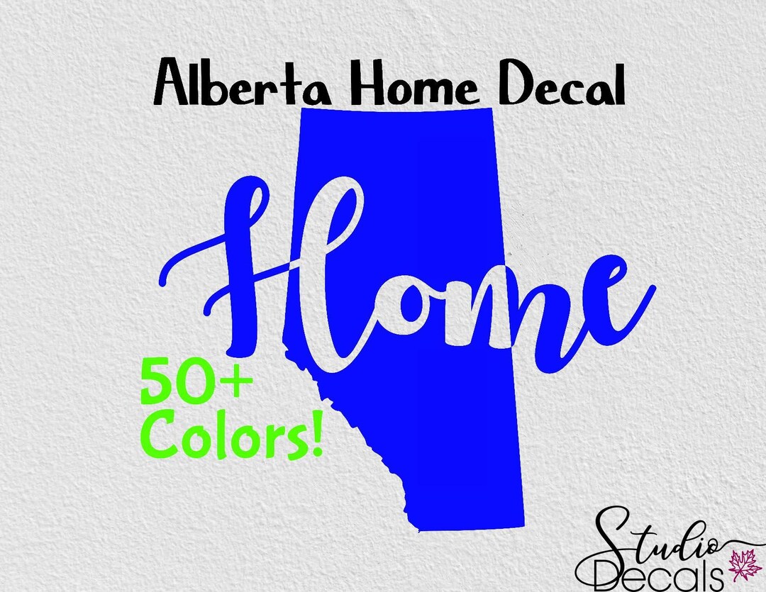Alberta Decal Home Province Home Decal Car Decal Home Car - Etsy