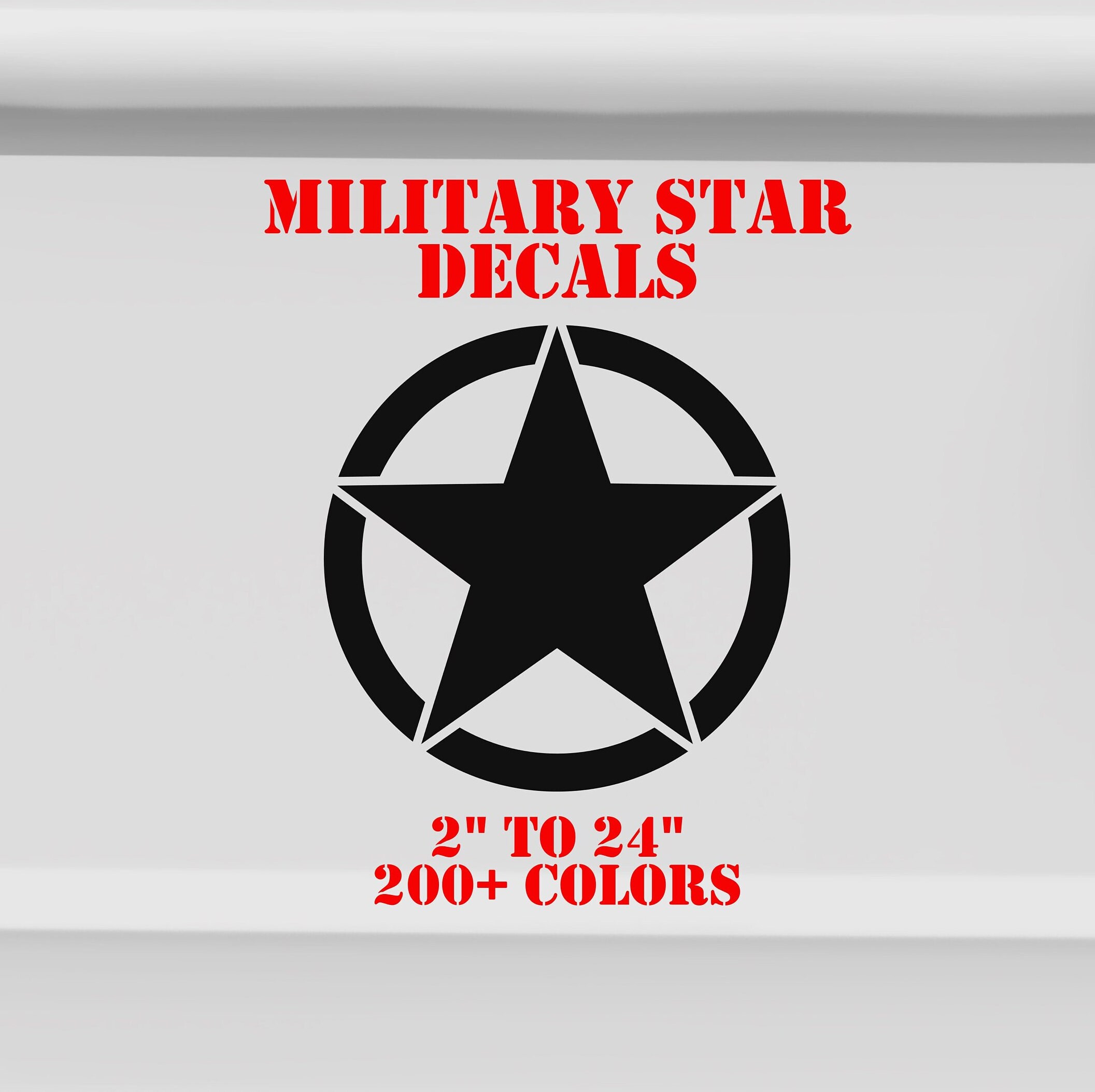 Military Star Stickers