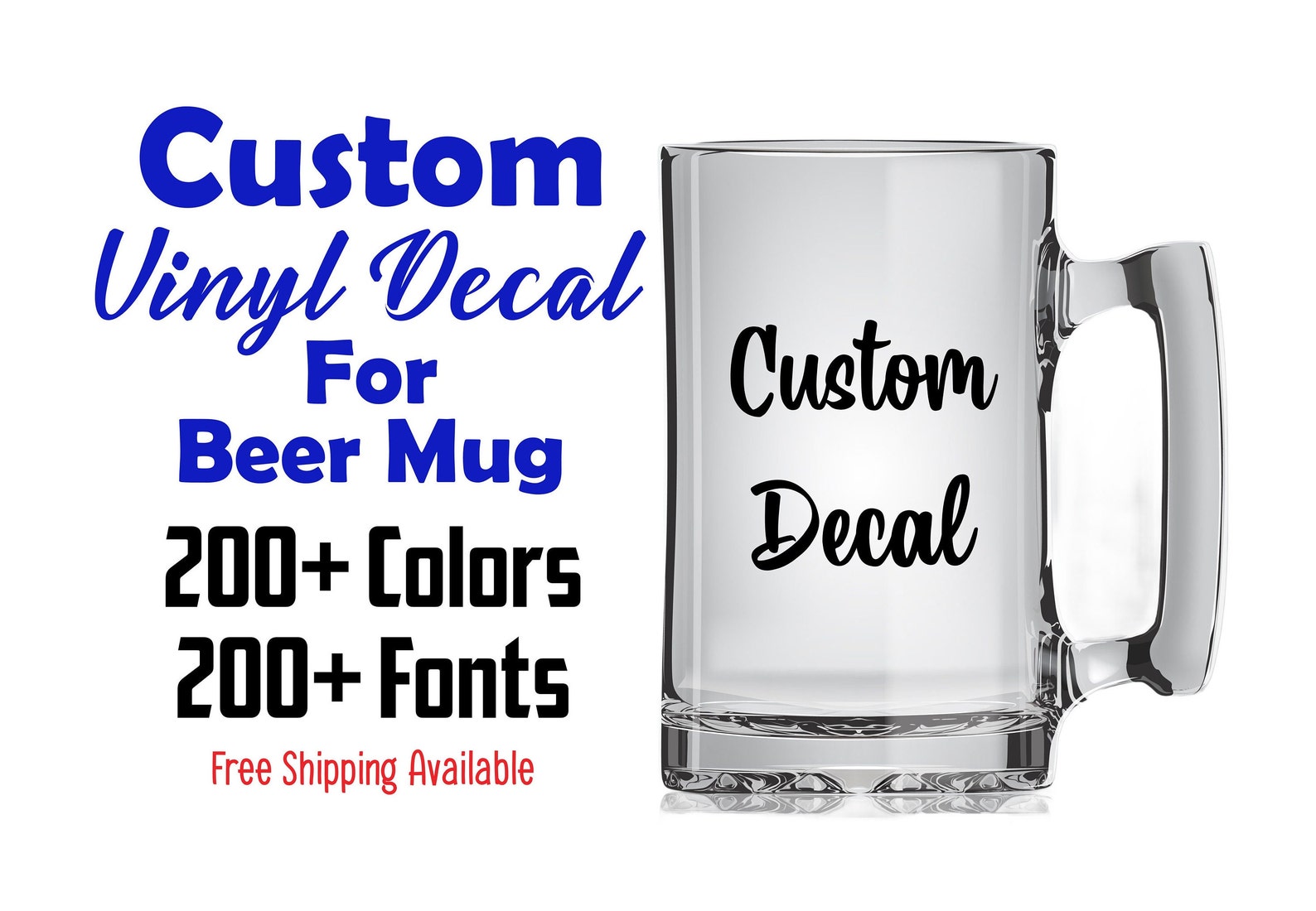 Custom Beer Mug Decals Bachelorette Party Custom Decal Sticker Wedding ...