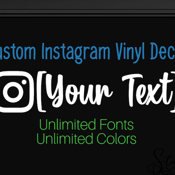 Instagram Decal - Etsy