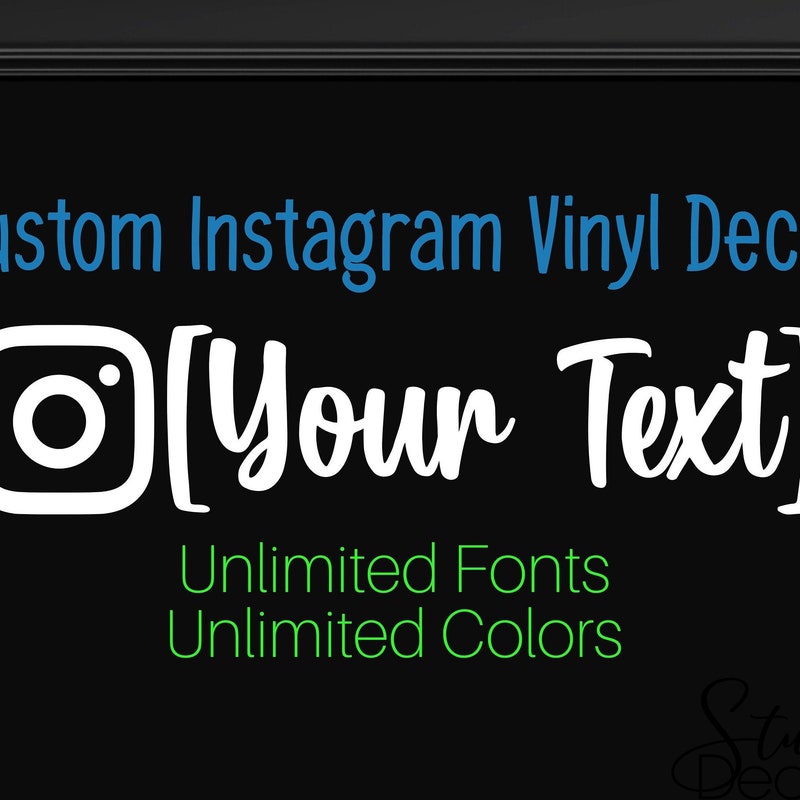 Instagram Decal - Etsy