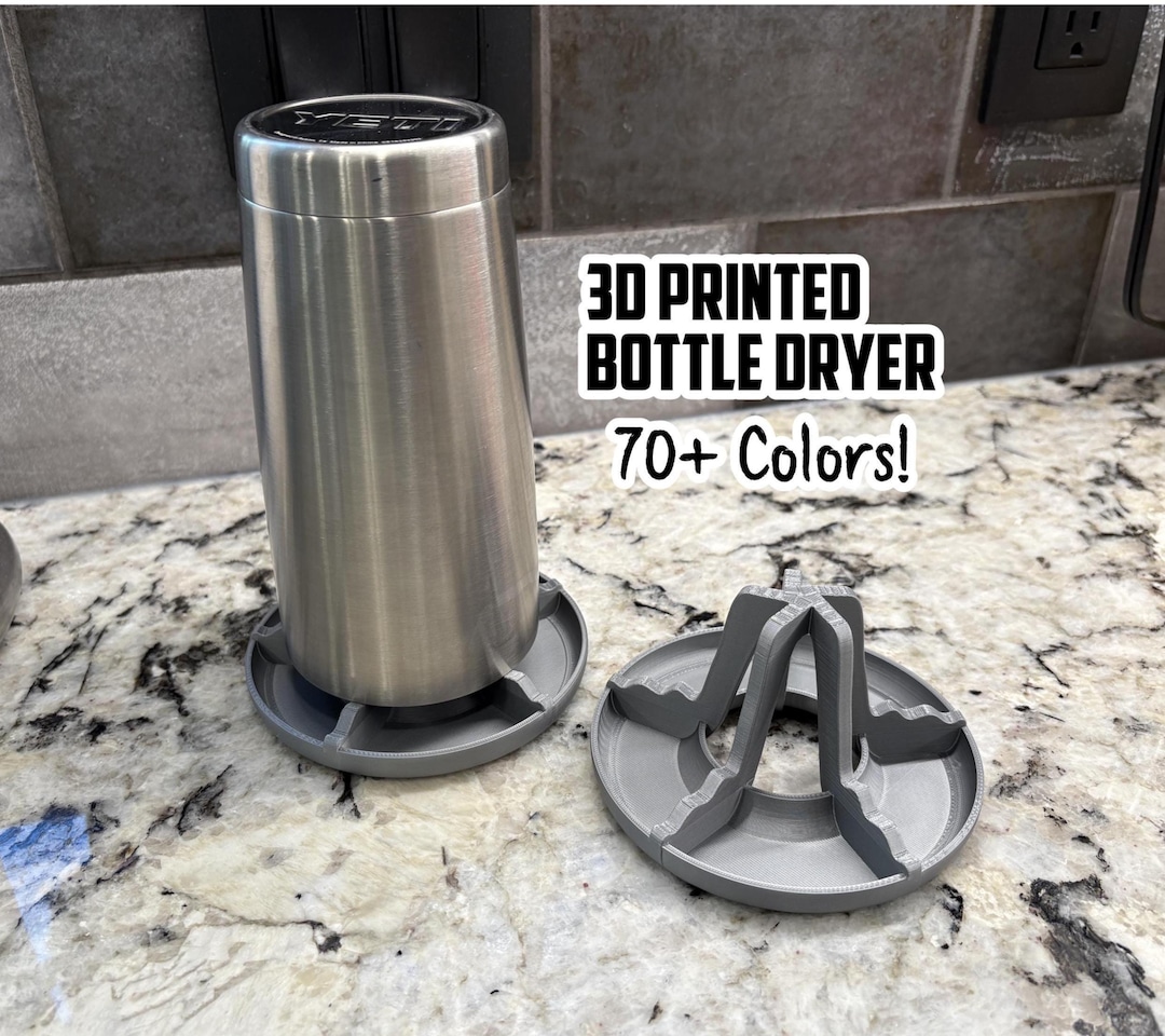 3D Printed Stackable Bottle Drying Rack - Water Bottle Dryer - Tumbler ...