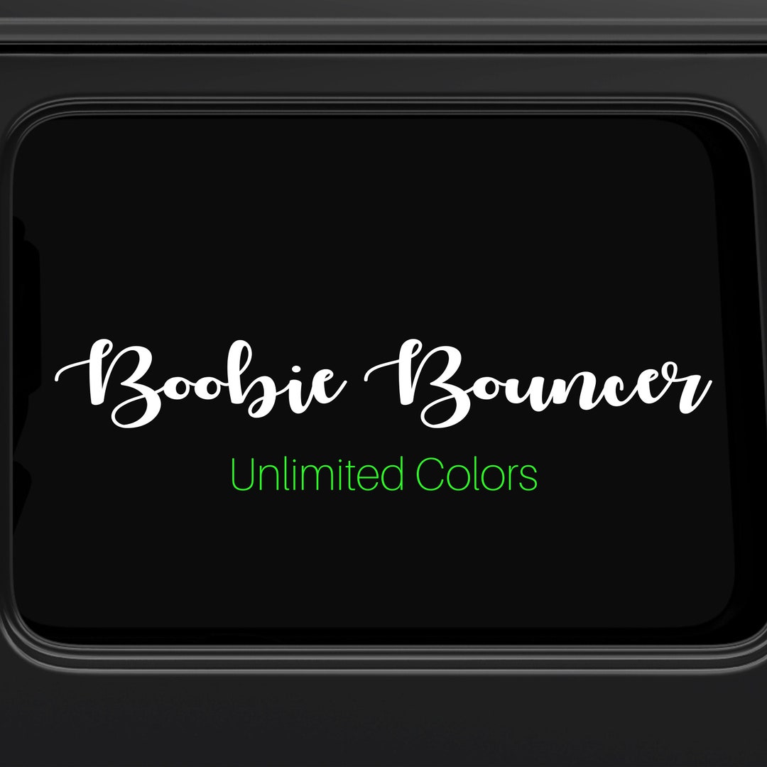 Boobie Bouncer Decal for Jeep Decals Car Truck Window Custom Stickers ...