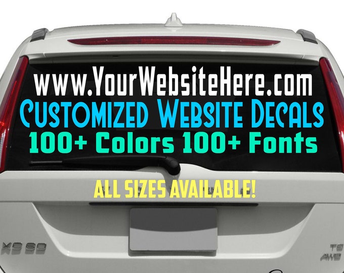 Custom Windshield Decals Word and Number Car Truck Window Custom ...