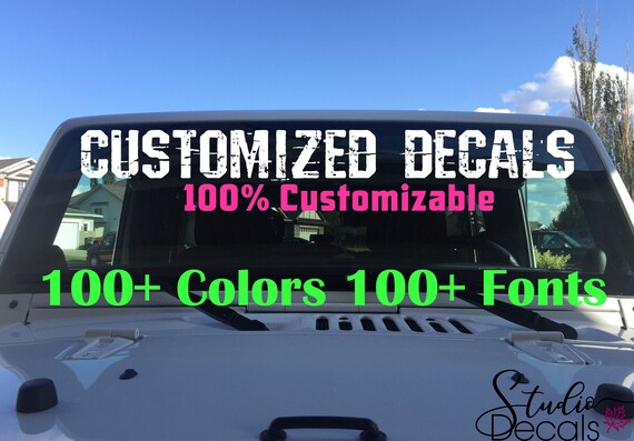 Truck Front Window Decals