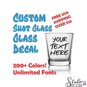 Custom Shot Glass - Etsy