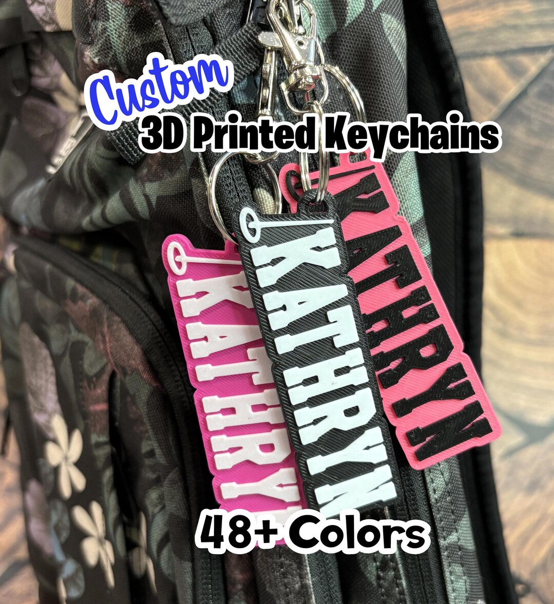 Custom 3D Printed Keychain - Ringette Keychain - Ringette Team Gifts ...