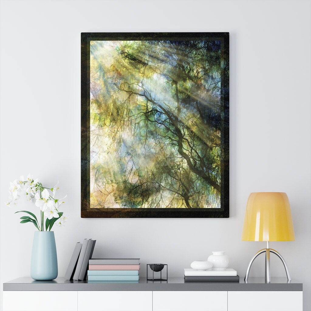 Tree Wall Decor Tree Wall Art Digital Painting Ready to - Etsy