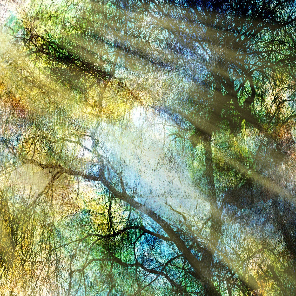 Tree Wall Decor Tree Wall Art Digital Painting Ready to - Etsy