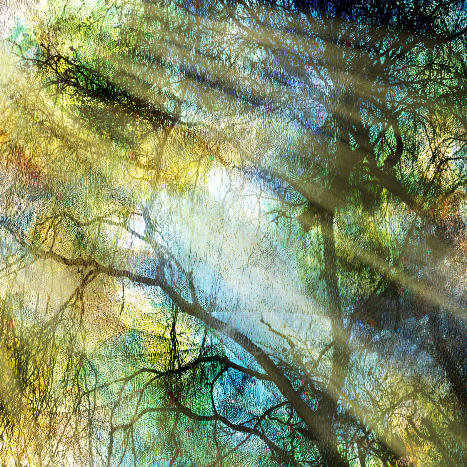 Tree Wall Decor Tree Wall Art Digital Painting Ready to - Etsy