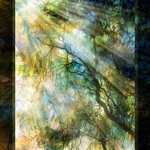 Tree Wall Decor Tree Wall Art Digital Painting Ready to - Etsy