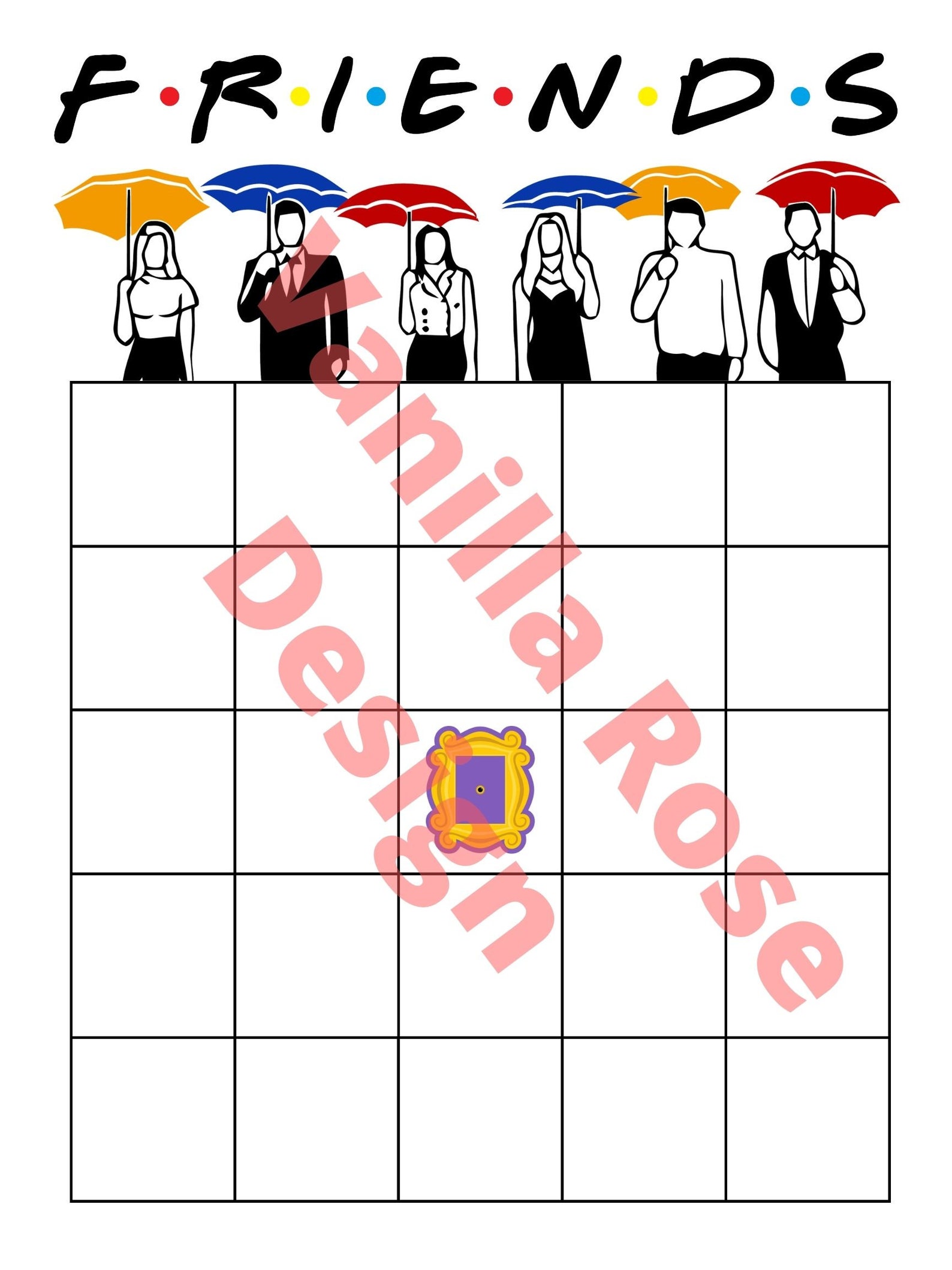 Friends Bingo Game - Etsy