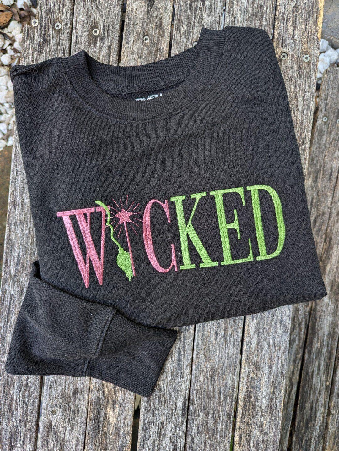 Embroidered WICKED Women's Super Soft Thin Long Sleeve Sweatshirt - Etsy