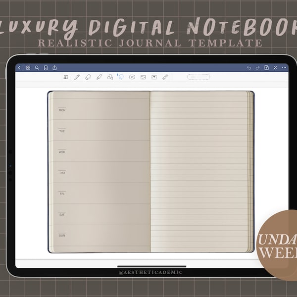 Onenote Bullet Journal Template - Etsy