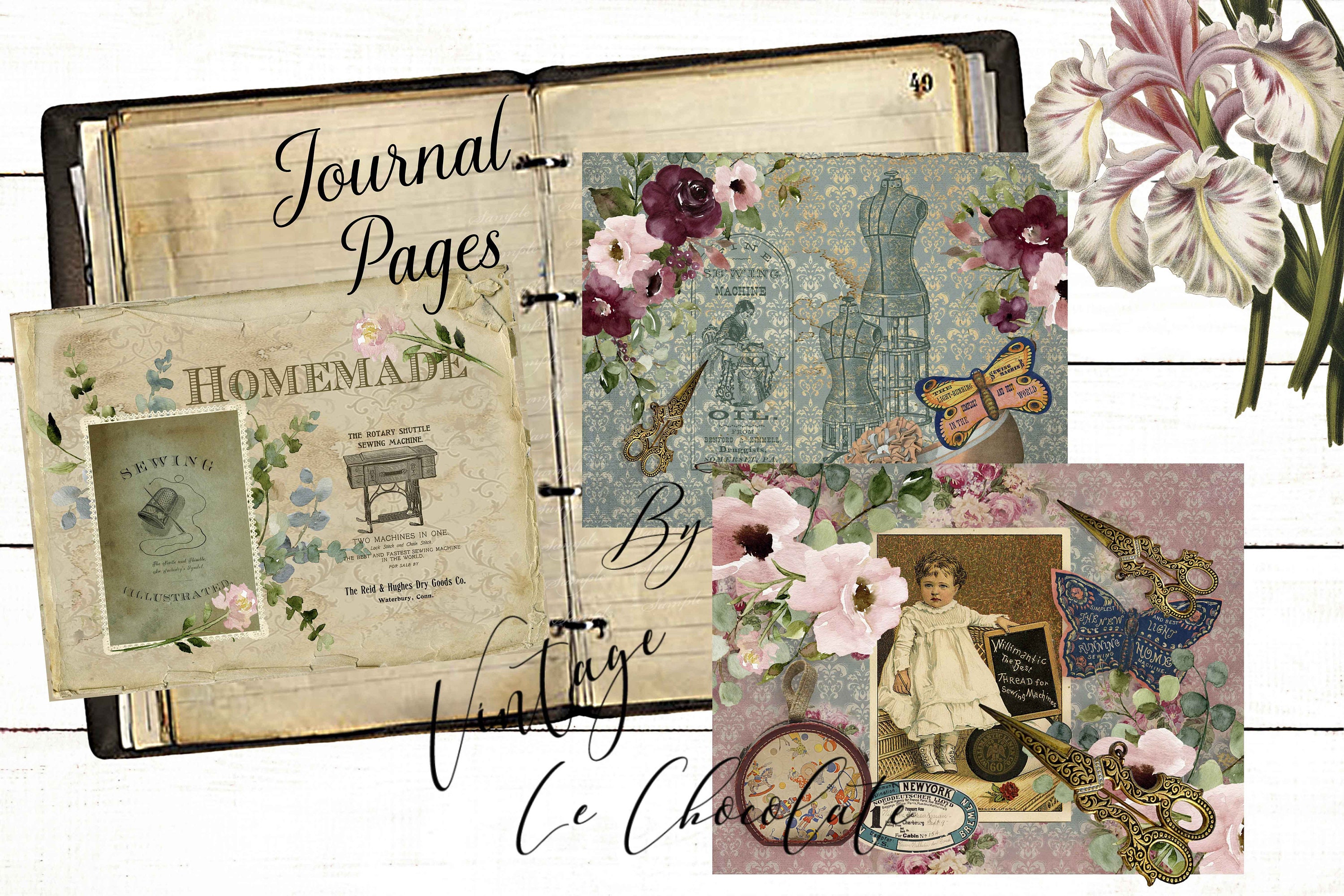 Junk Journal Paper Vintage Junk Journal Ephemera Vintage - Etsy
