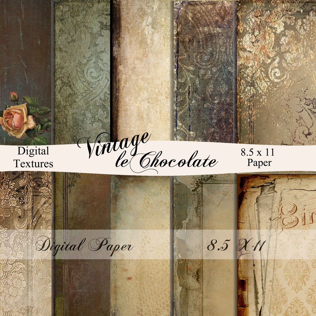 Digital Scrapbook-vintage Journal Paper L Background Texture Photo ...