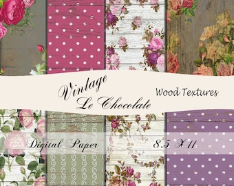 Instant Download Pink Paper Pack 20 Vintage Wallpaper - Etsy