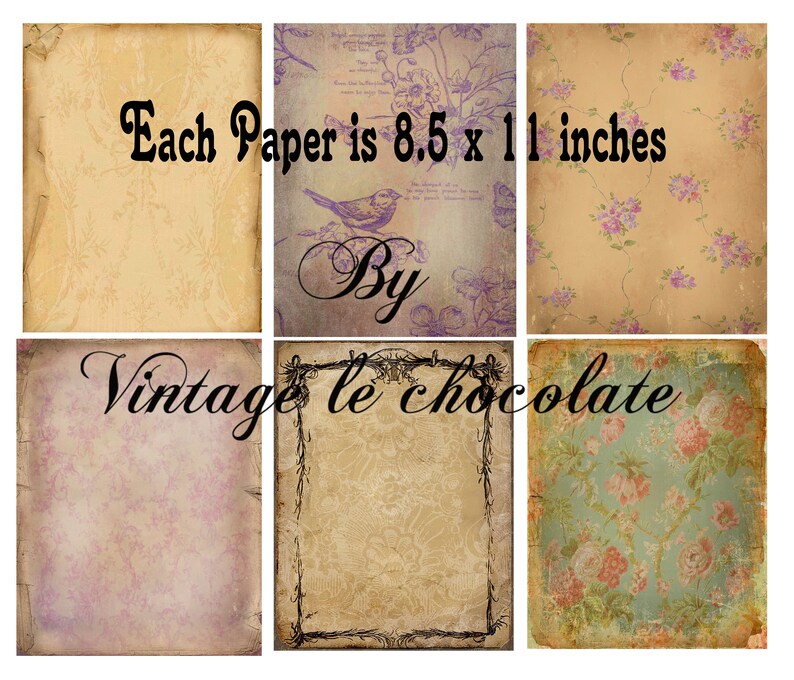 Journal Scrapbook Paper Vintage Digital Old Pages Vintage - Etsy