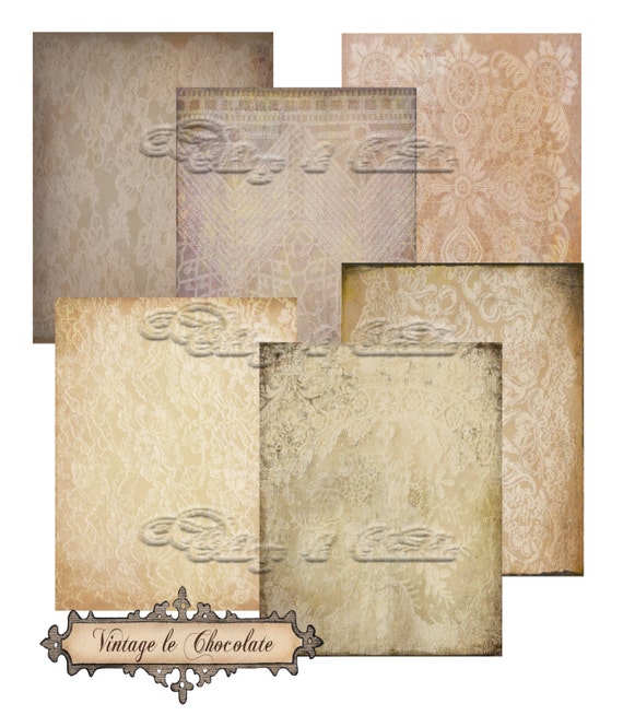 Digital Paper Scrapbook Paper Digital Shabby Lace Paper | Etsy