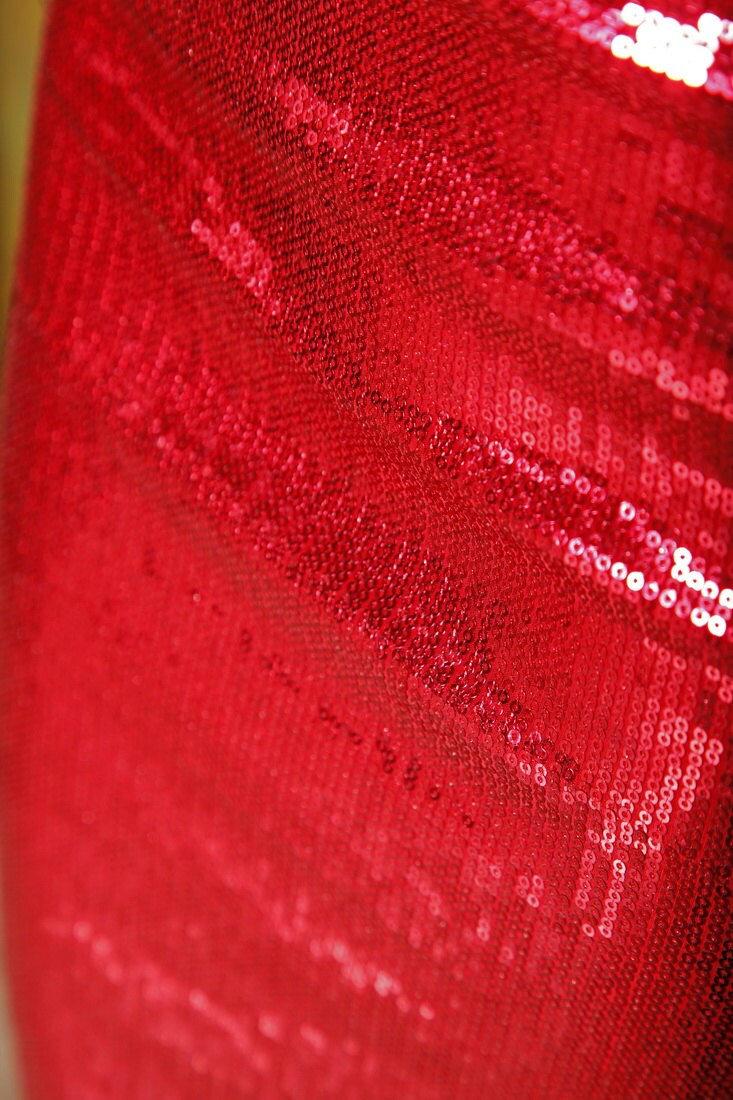 Sequin Skirt Red Skirt Sequined Skirt Pencil Skirt Long Skirt | Etsy