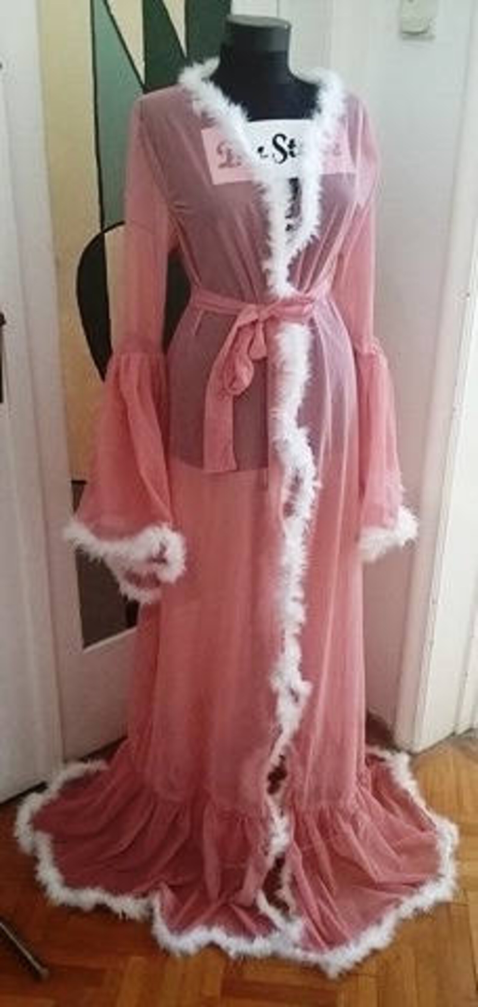 Bridal White Marabou Robe/ Getting Ready Feathers Robe/ Bridal | Etsy