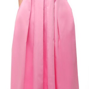Long Pink Pleated Skirt, High Waist Maxi Skirt - Etsy