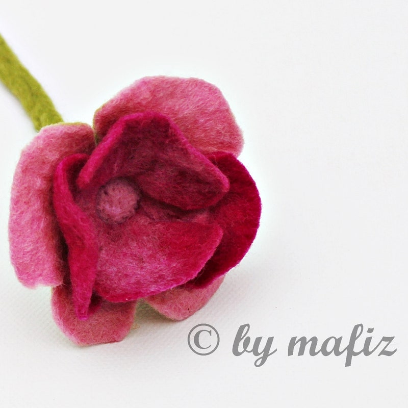 Felt Flower Poppy - Etsy
