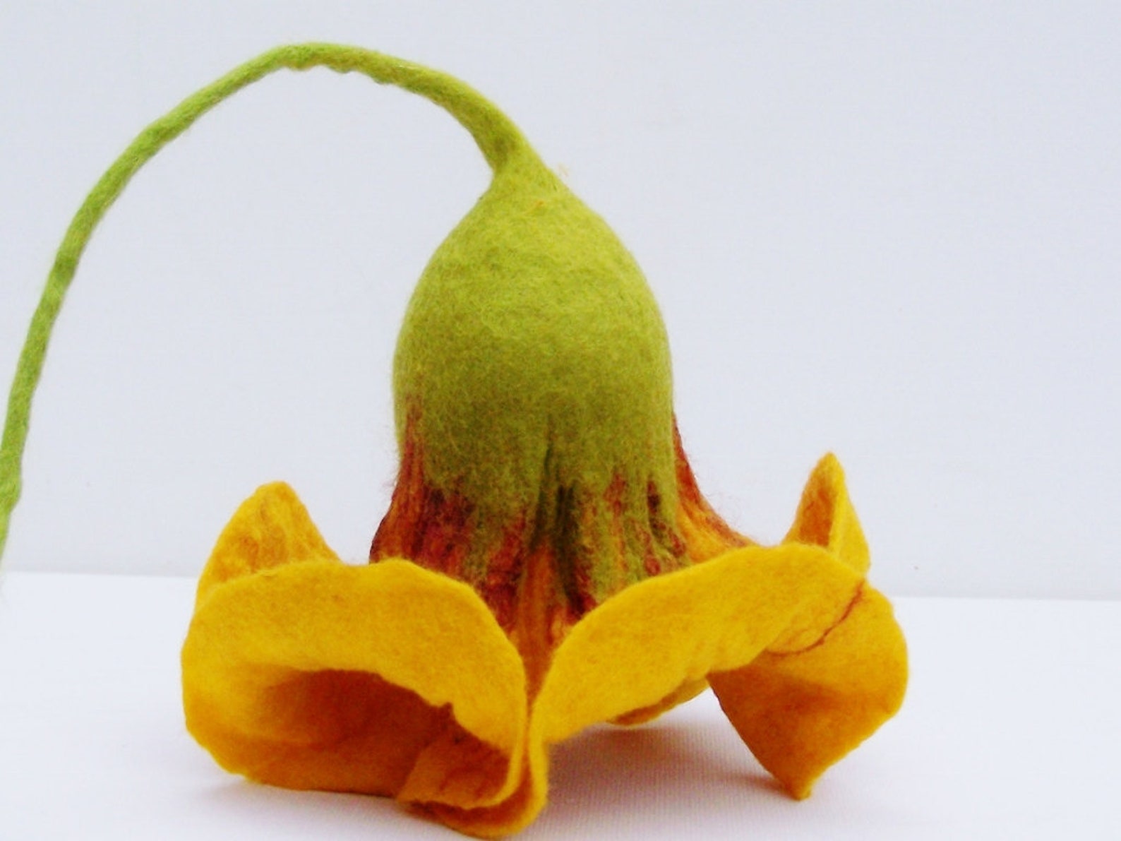 Felted Flower Window Decoration Large Window Decoration Felt Eco Felt ...